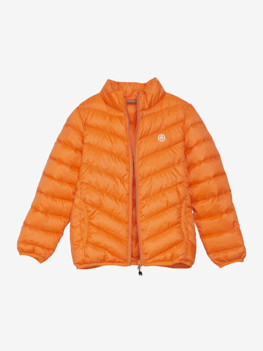 Kids Lightweight Puffer Jacket: Orange – Biddle and Bop