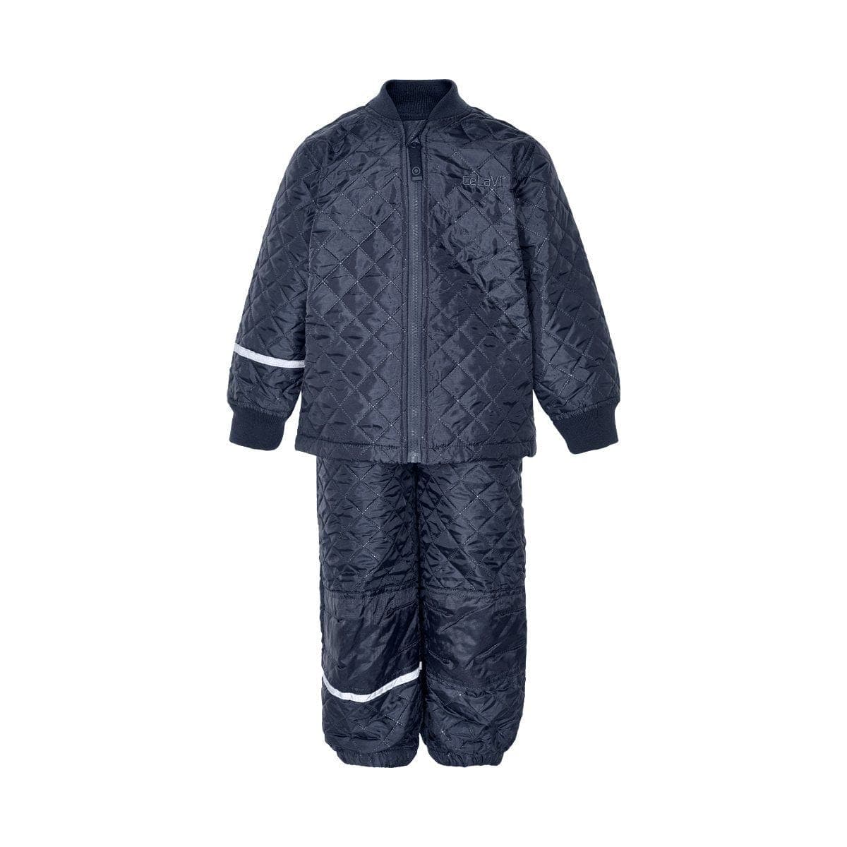 Quilted Thermal Set - Dark Navy – Biddle and Bop
