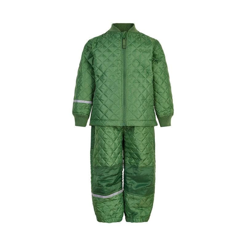 Quilted Thermal Set - Elm Green – Biddle and Bop
