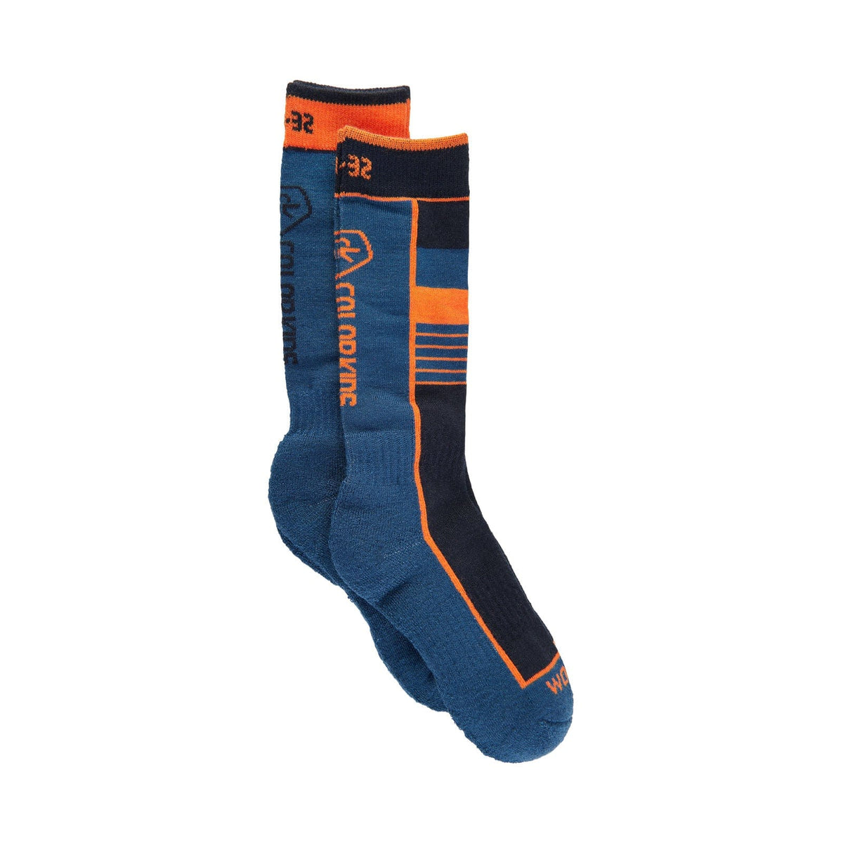 Wool Blend Ski Socks, 2 Pack: Orange Clown Fish – Biddle and Bop