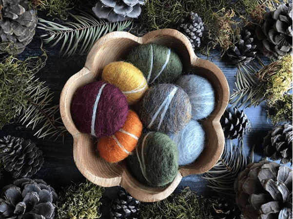 Felted Wool Pebbles: Autumn – Biddle and Bop