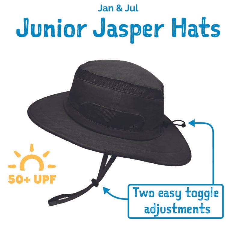 Junior Foldable Jasper Hat: Black – Biddle and Bop
