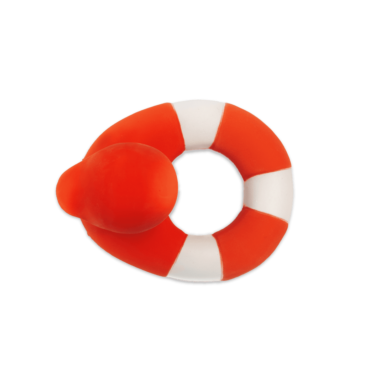 Flo the Floatie Natural Rubber Duck in Red – Biddle and Bop