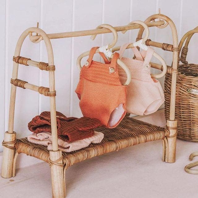 Dinkum Doll Romper: Rust – Biddle and Bop